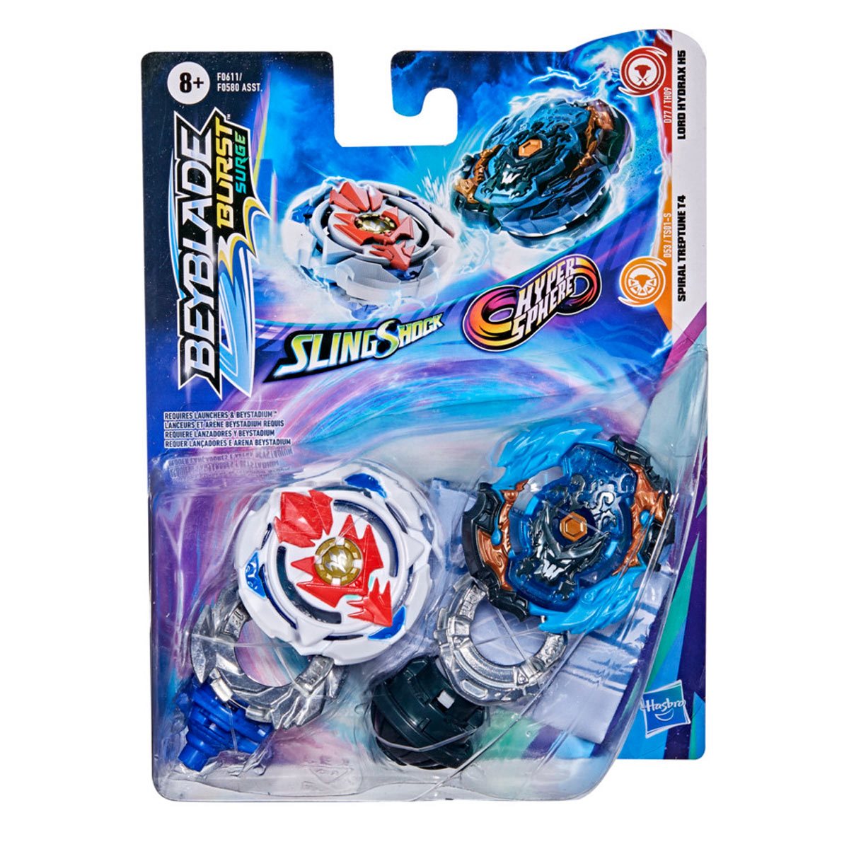 Beyblade Burst Surge 2-Pack Leopard L4 & Master Kerbeus K5 – Nick Nack ...